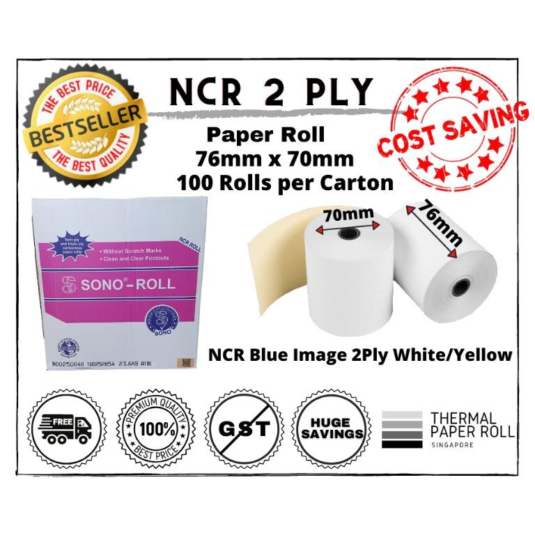 2 Ply NCR Carbonless Paper for DOT Matrix Printers, Books & Stationery ...