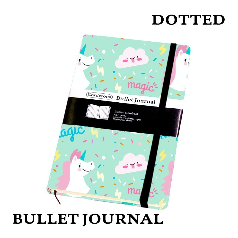 Corderona A5 size Bullet Journal Dotted Notebook (Unicorn), Hobbies ...