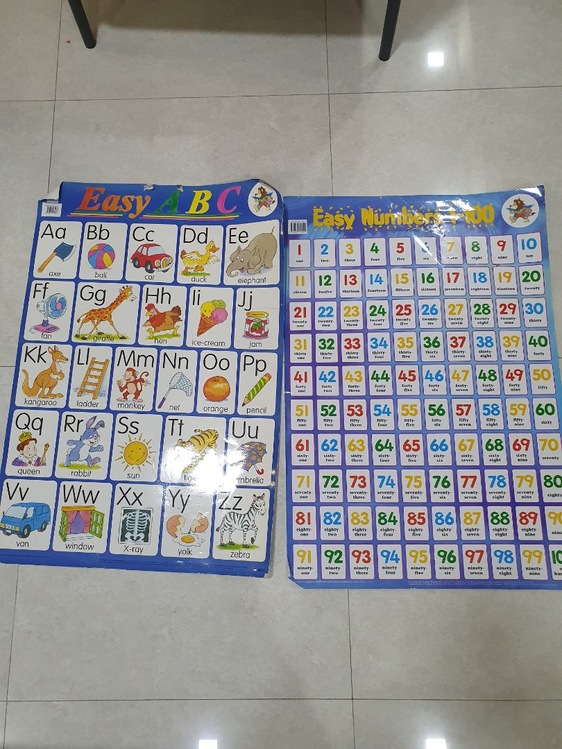 ABC chart, Hobbies & Toys, Books & Magazines, Children's Books on Carousell
