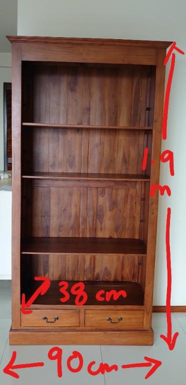 Balinese-style Teak Book Shelf, Furniture & Home Living, Furniture ...