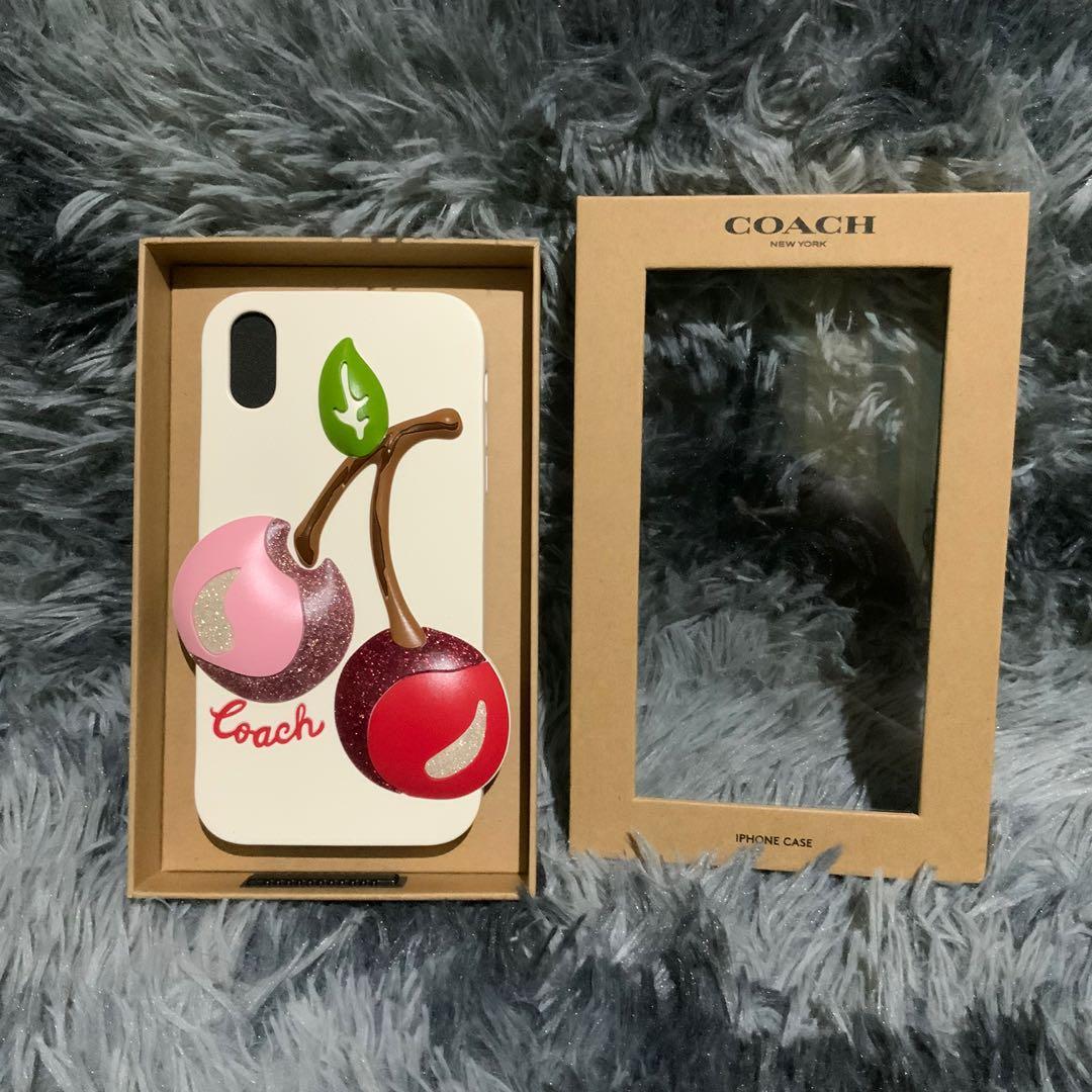 Coach iPhone XR Oversized Cherry Case, Mobile Phones & Gadgets, Mobile ...