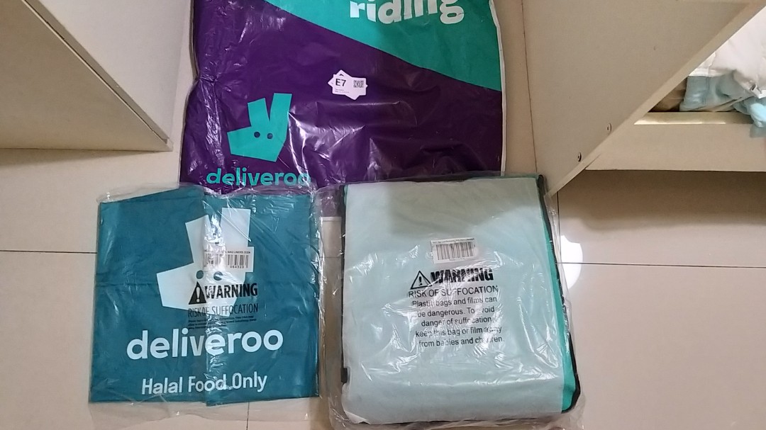 Deliveroo Kit For Delivery Food Rider, Motorcycles, Motorcycle ...