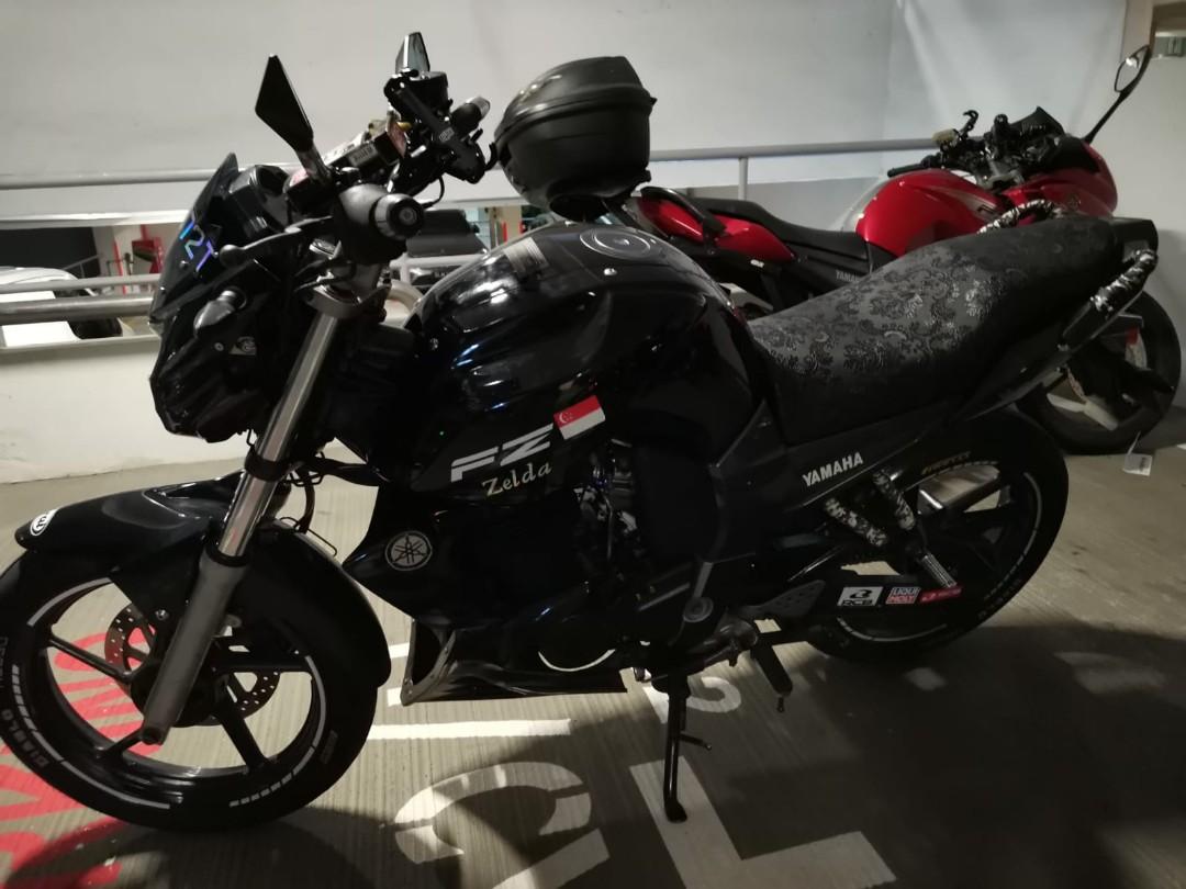 Fz rim wrapping, Motorcycles, Motorcycle Apparel on Carousell