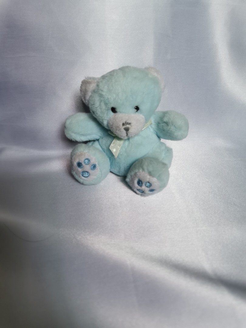 Light Blue Teddy Bear, Hobbies & Toys, Toys & Games on Carousell