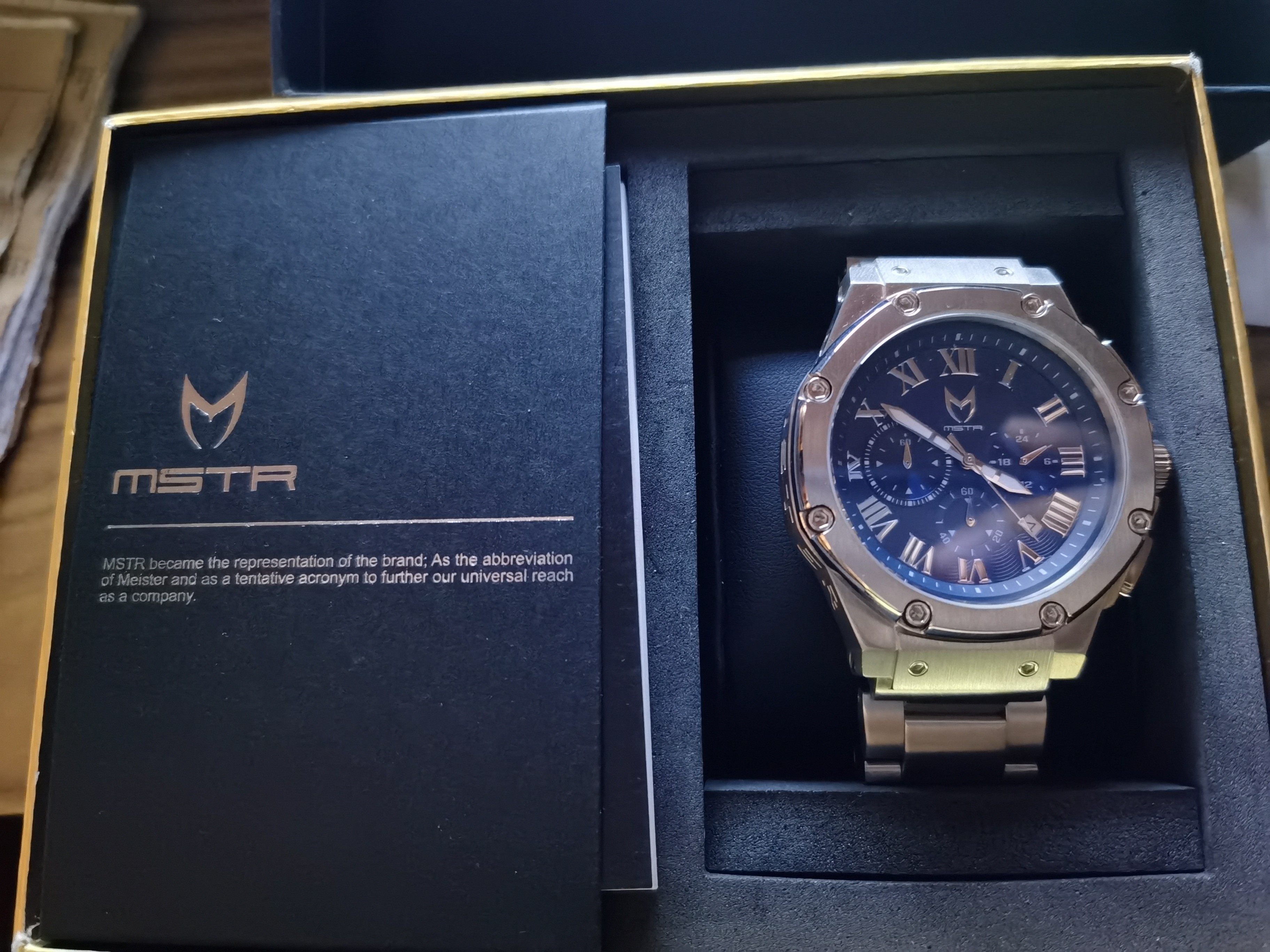 MSTR Meister Ambassador Luxury Watch Chronograph Seiko Movement, Men's ...