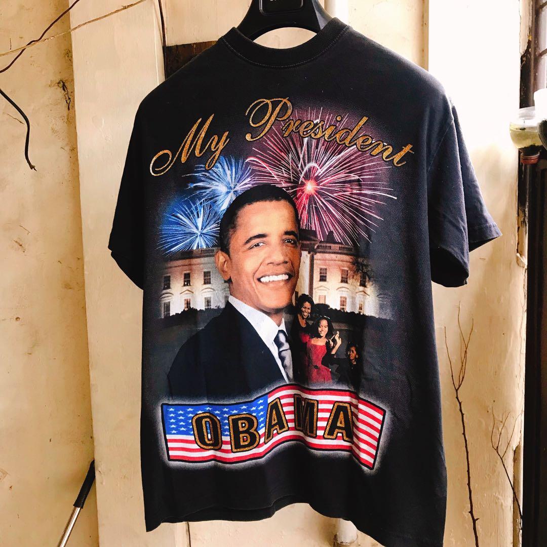 Obama is my President T-Shirt Vintage Tee, Men's Fashion, Tops & Sets ...