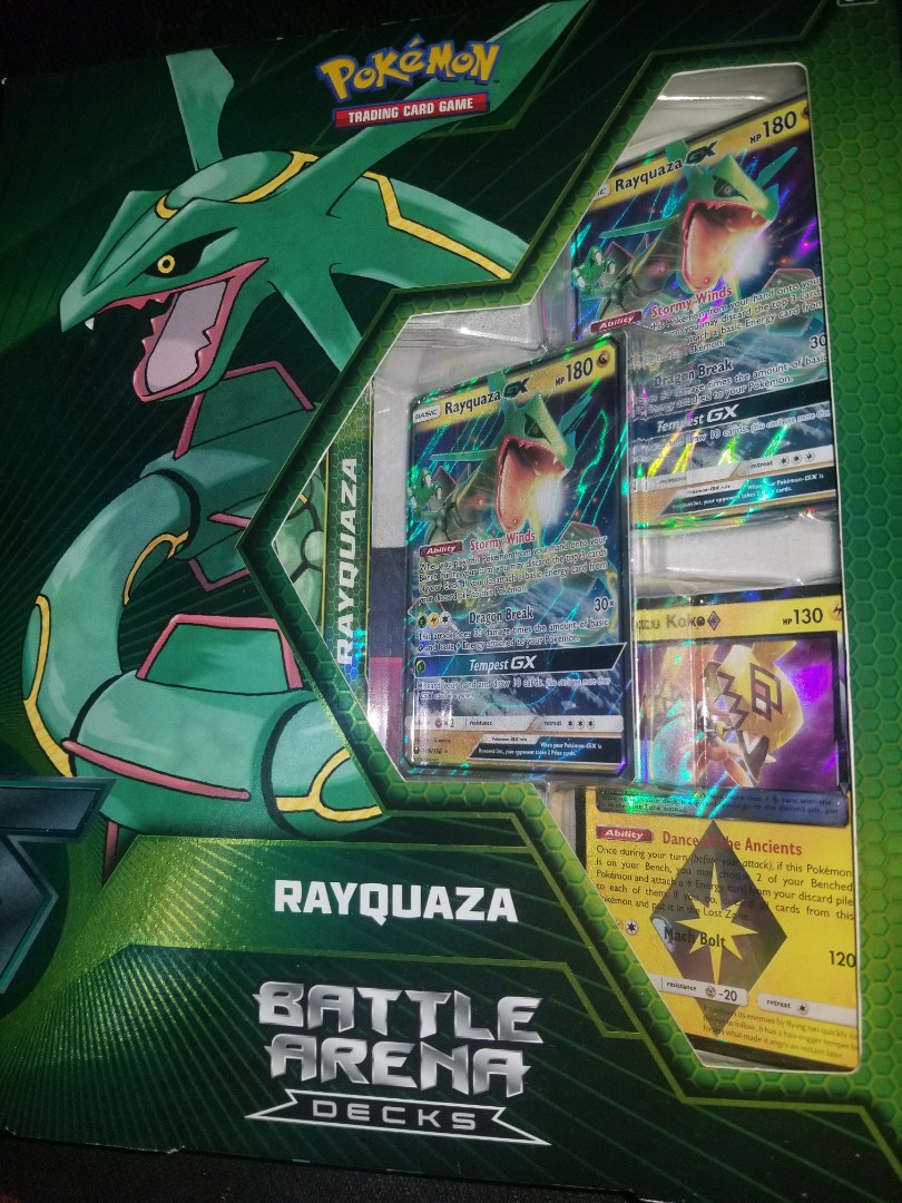 Pokemon: Rayquaza Battle Arena Deck, Hobbies & Toys, Toys & Games on ...