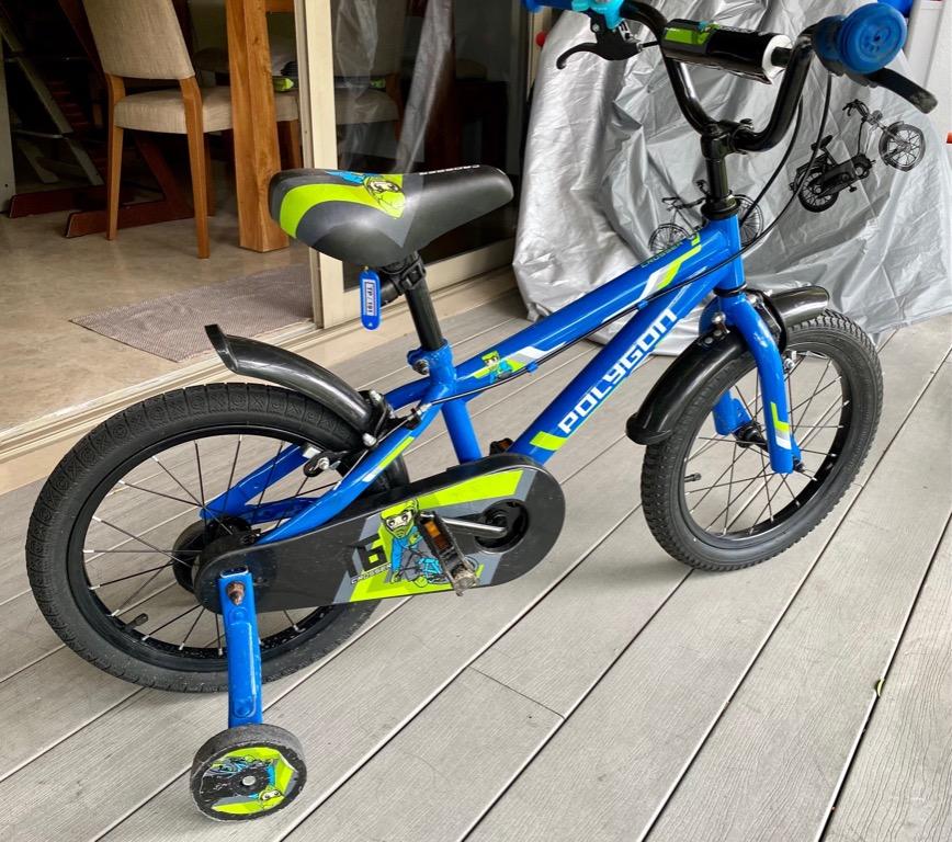 Polygon Crosser 16'' Kids Bike Blue, Sports Equipment, Bicycles & Parts ...