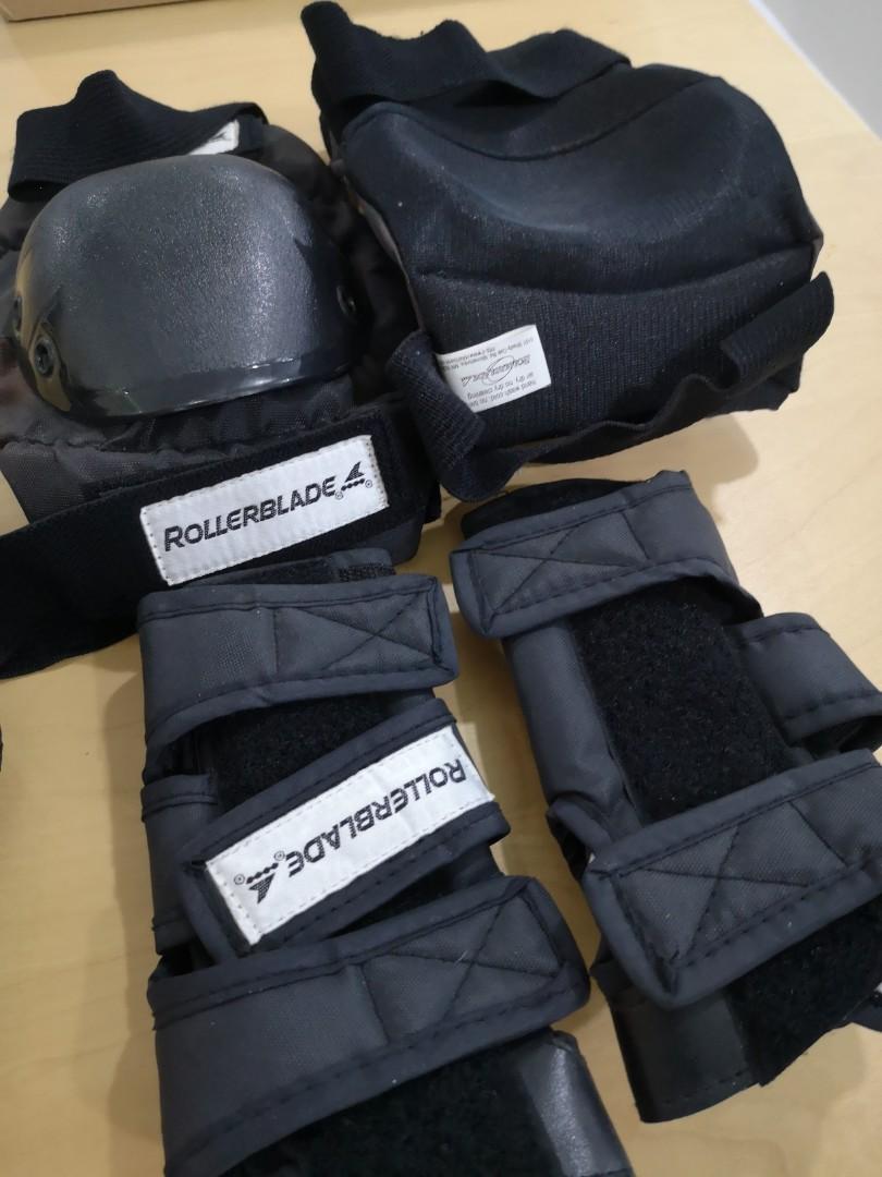 Roller blade guards (knee and hand), Health & Nutrition, Braces ...