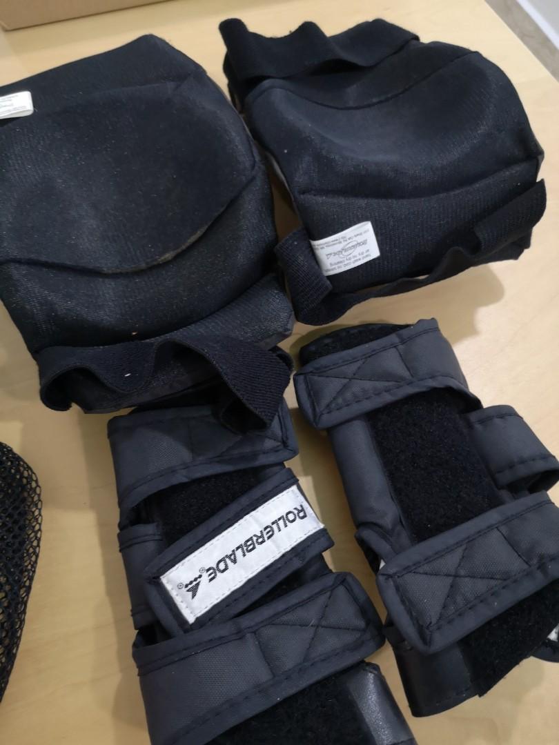 Roller blade guards (knee and hand), Health & Nutrition, Braces ...