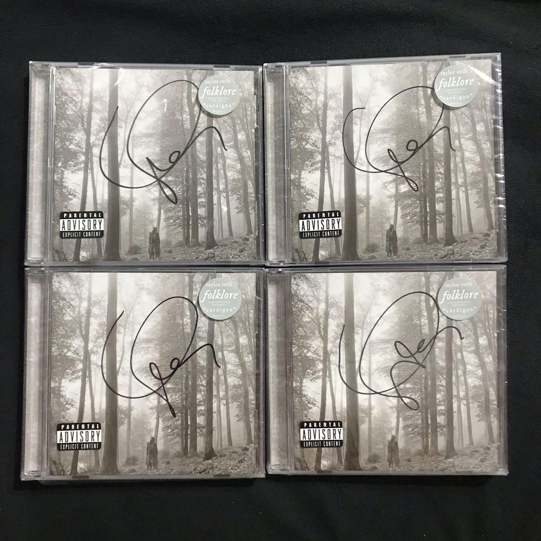 [SIGNED] Taylor Swift - Folklore Deluxe US Edition Official Merchandise ...