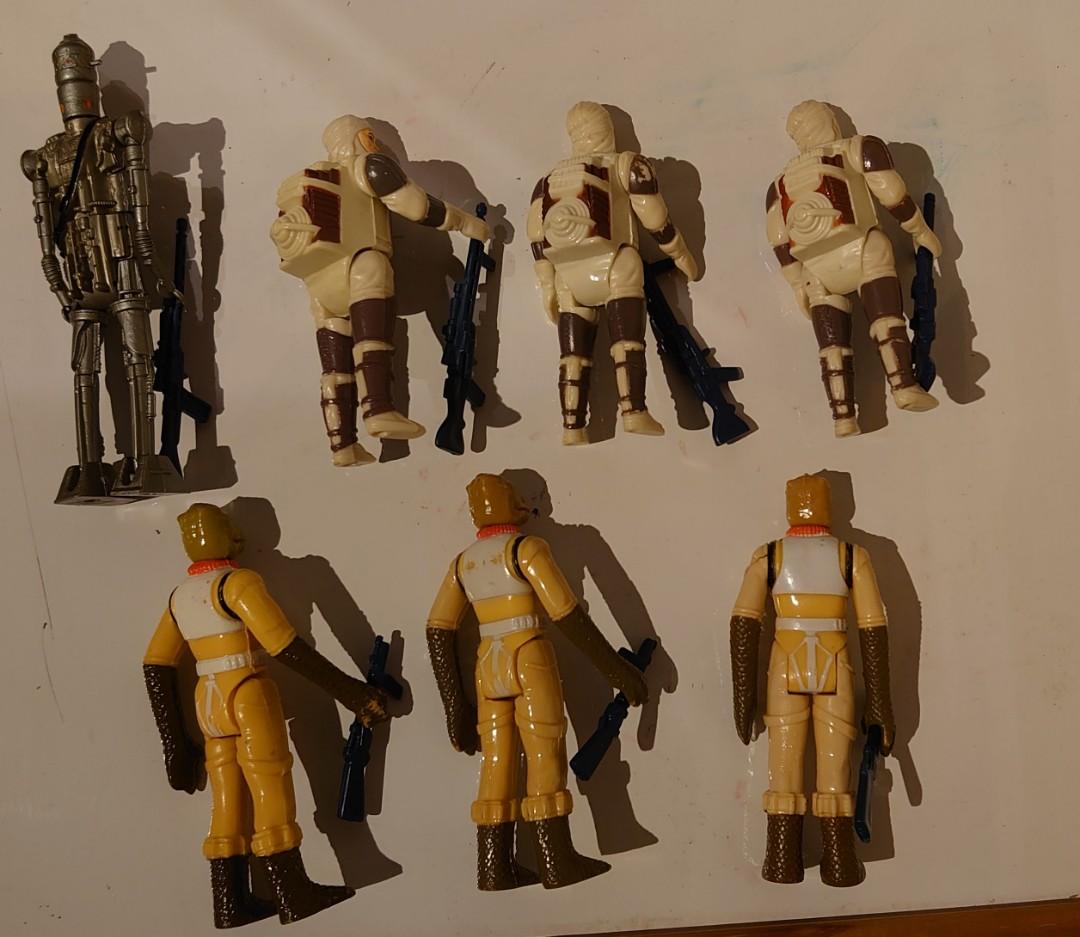 Star Wars Vintage Action Figures 1980 HK Bounty Hunters Complete Dengar ...