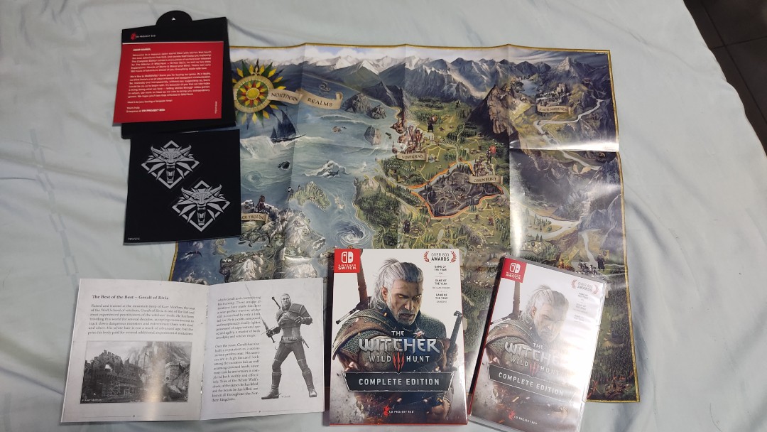 Switch The Witcher 3 Complete Edition with Map and Sticker, Video ...