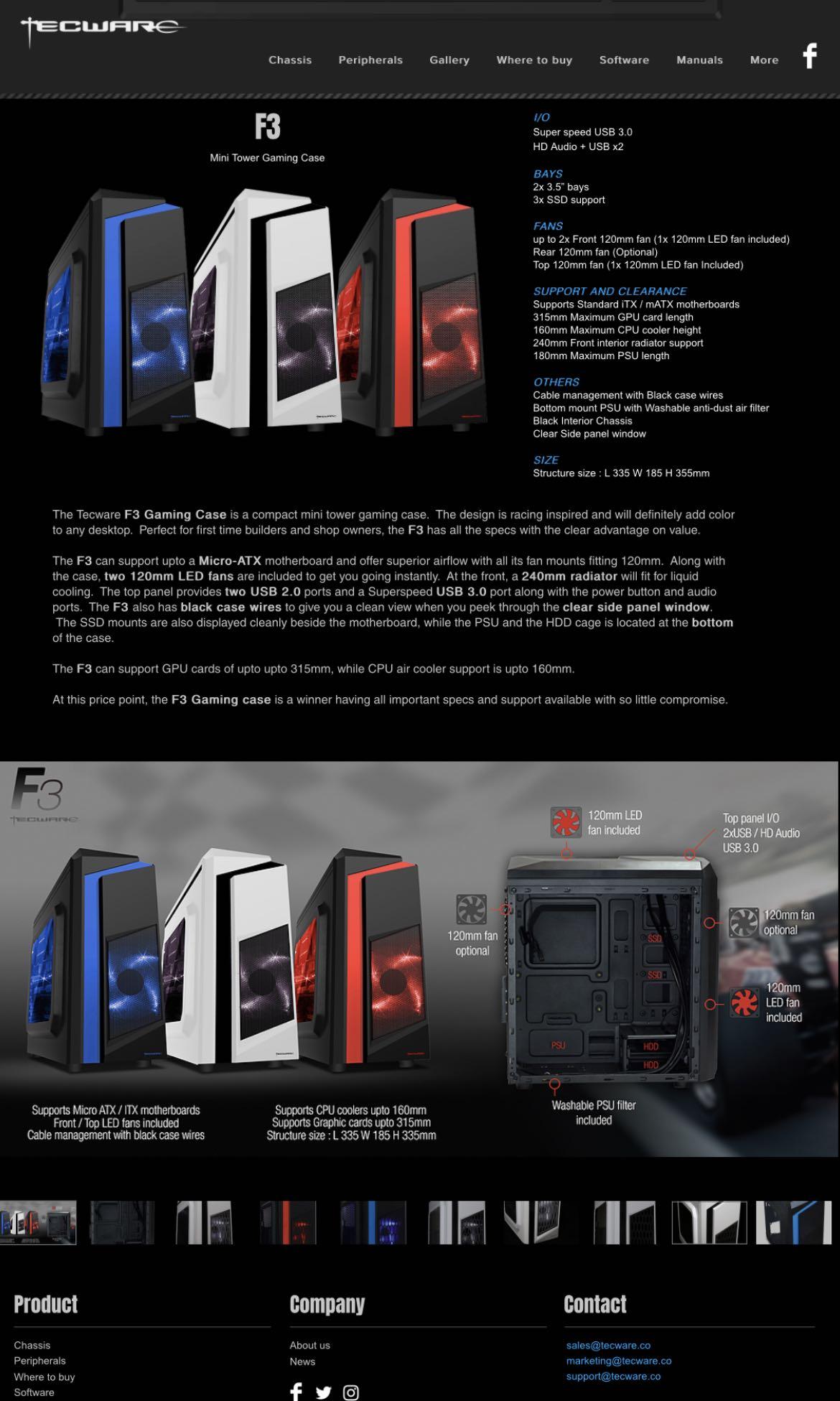 Tecware F3, Electronics, Computer Parts & Accessories on Carousell