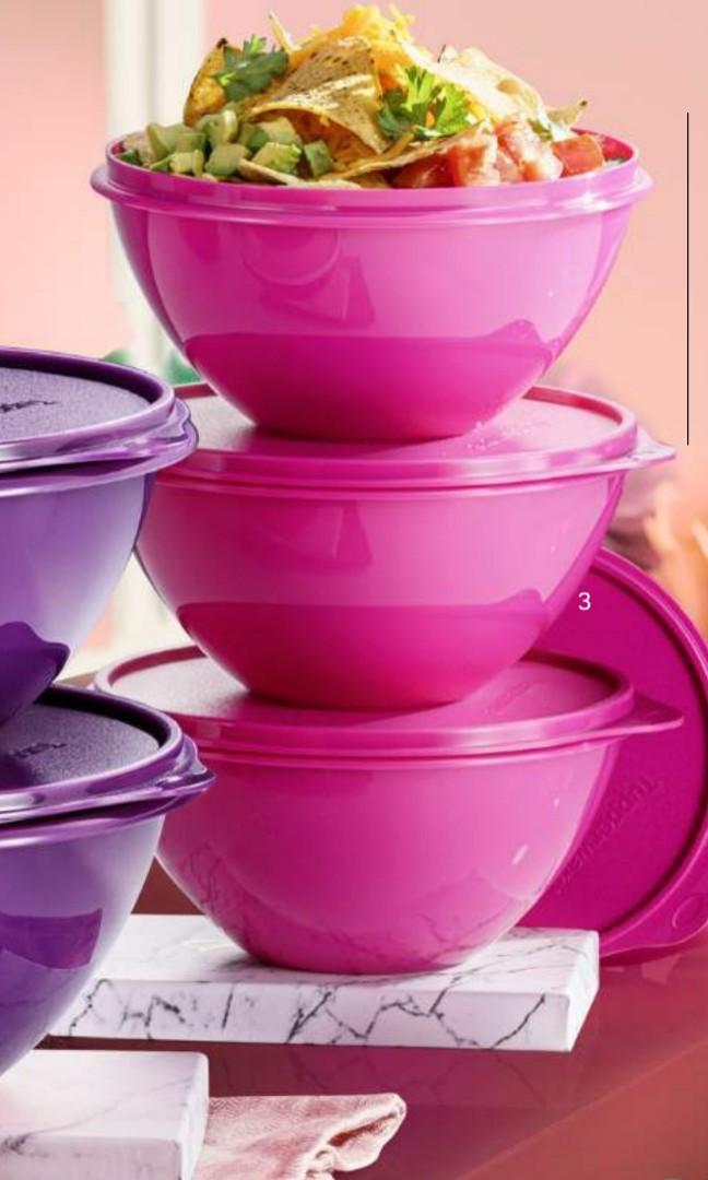 Tupperware Round Wonderlier bowl set Containers, Home Appliances ...