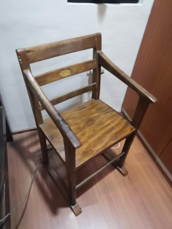 100 yr old study table and chair, Furniture & Home Living, Furniture ...
