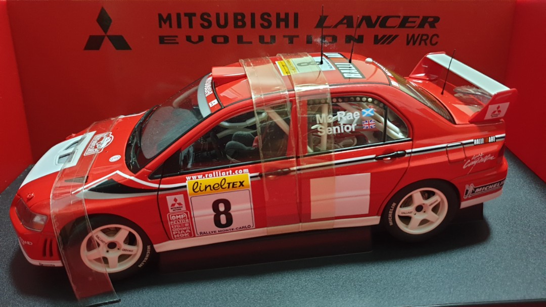 1:18 Autoart Mitsubishi EVO 6 WRC, Hobbies & Toys, Toys & Games on ...