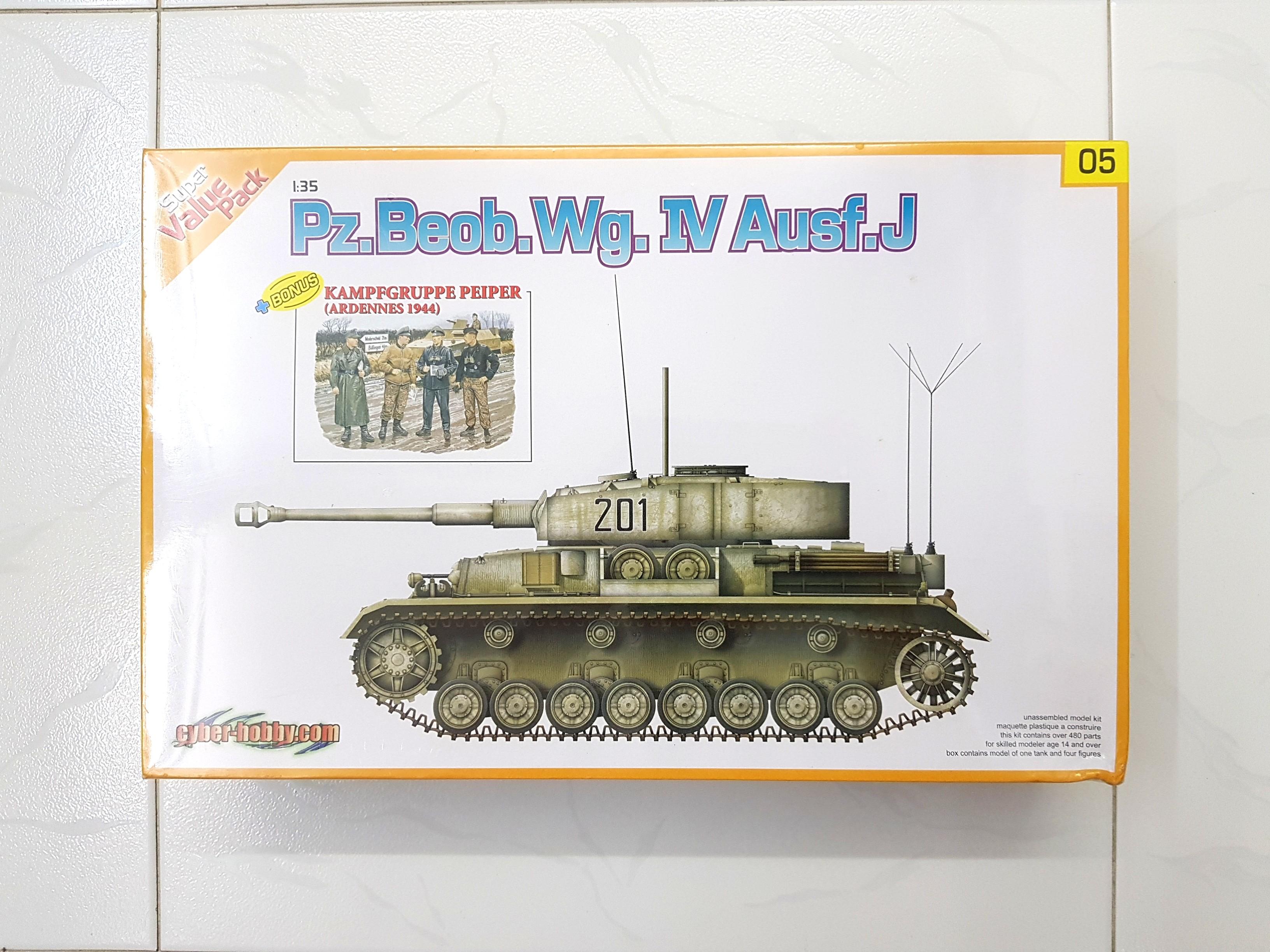 1/35 #9105 Dragon / Cyber-Hobby German Tank Panzer Beob. Wg. IV Ausf J ...