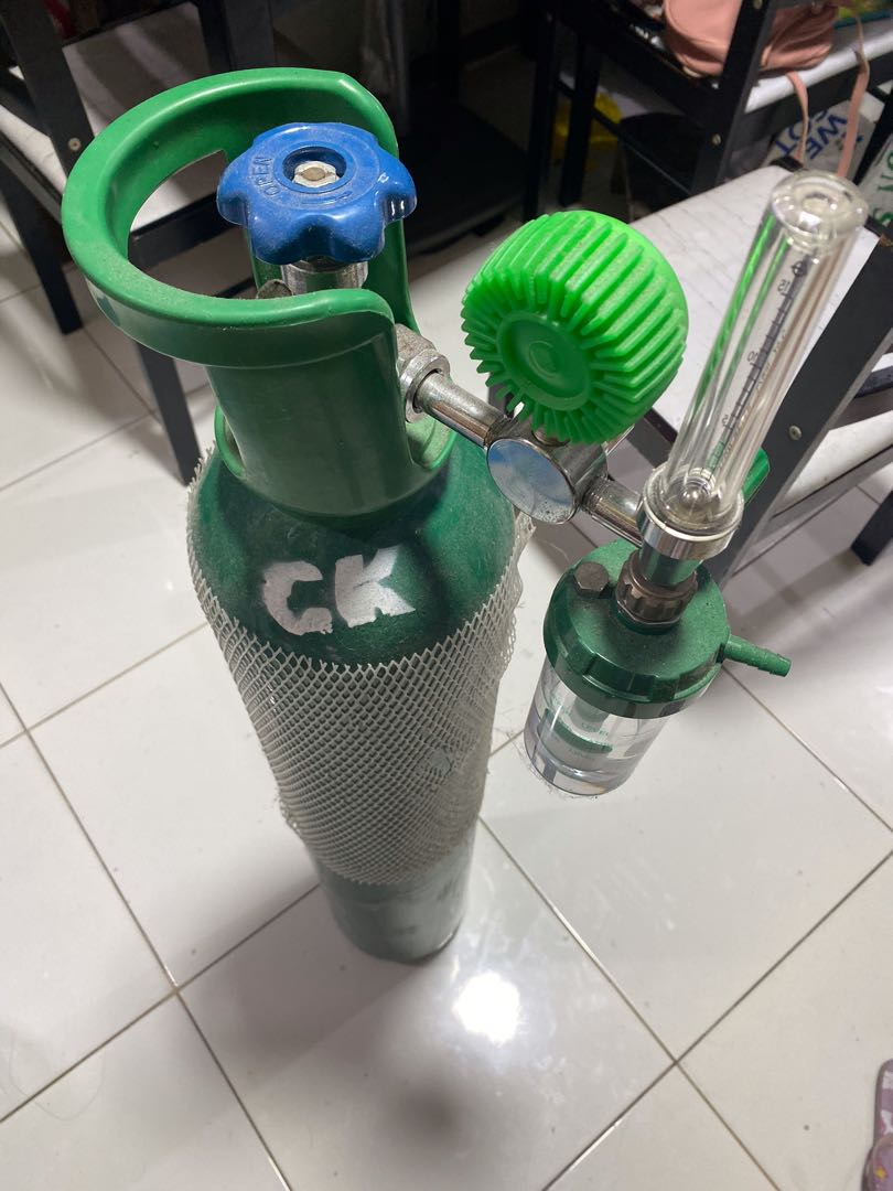 2 oxygen tank with regulator, Health & Nutrition, Assistive ...