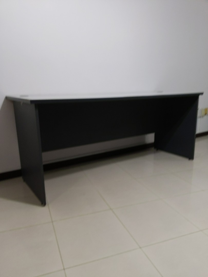 2 Person Study Table with (Double Tone Grey with Wire Holes), Furniture ...