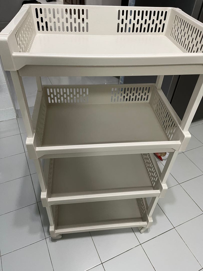 4 layers shelf with wheels, Furniture & Home Living, Furniture, Shelves ...