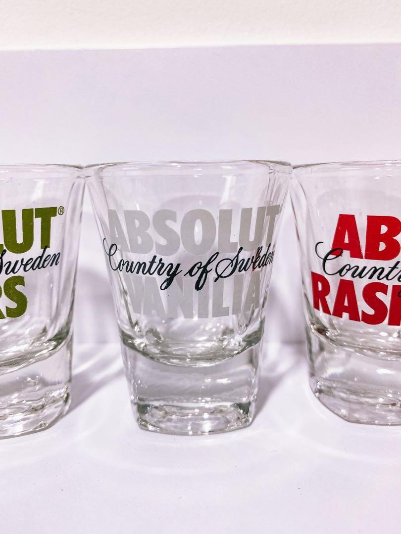 Absolut Vodka Shot Glasses Set Food And Drinks Alcoholic Beverages On Carousell