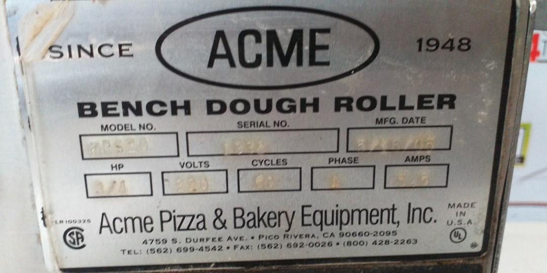 ACME Dough Roller / Dough Sheeter, TV & Home Appliances, Kitchen ...