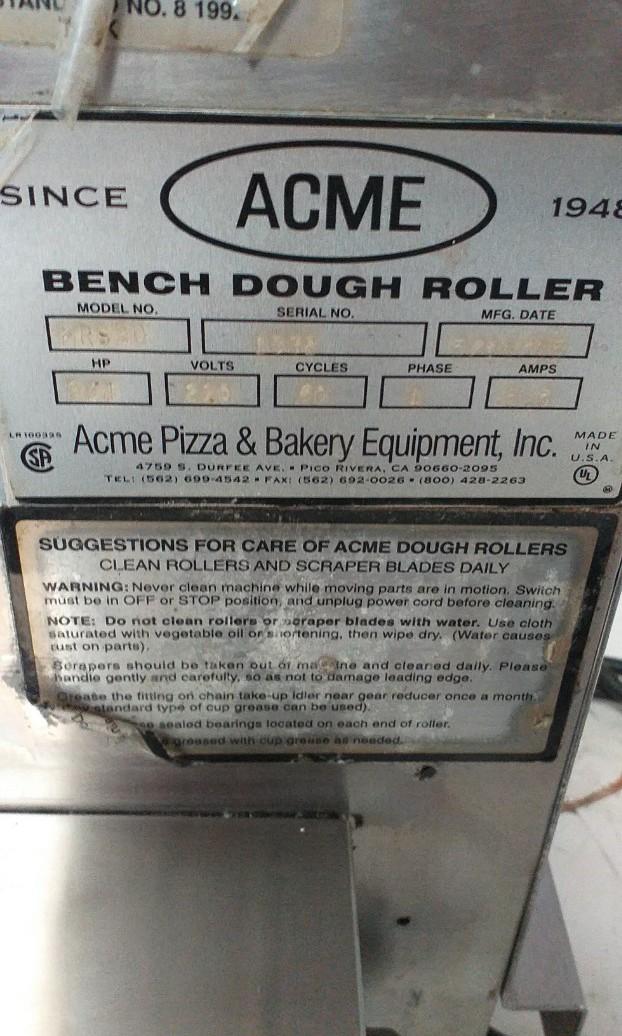 ACME Dough Roller / Dough Sheeter, TV & Home Appliances, Kitchen ...