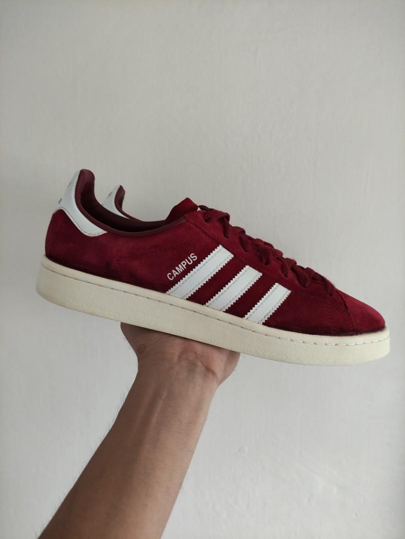 ADIDAS CAMPUS - BURGUNDY, Men's Fashion, Footwear, Sneakers on Carousell