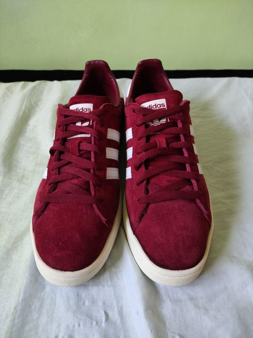 ADIDAS CAMPUS - BURGUNDY, Men's Fashion, Footwear, Sneakers on Carousell