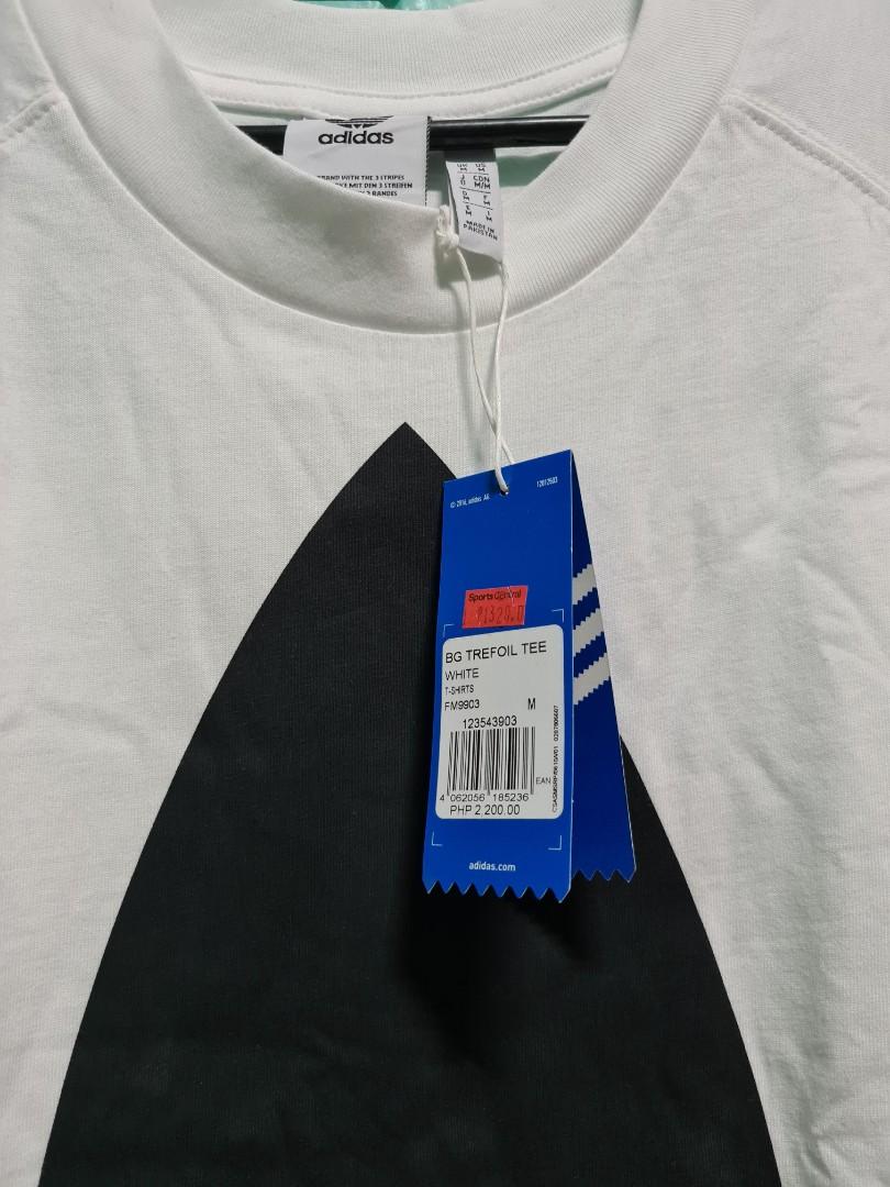 Adidas Men's BG Trefoil Tee White, Men's Fashion, Activewear on Carousell