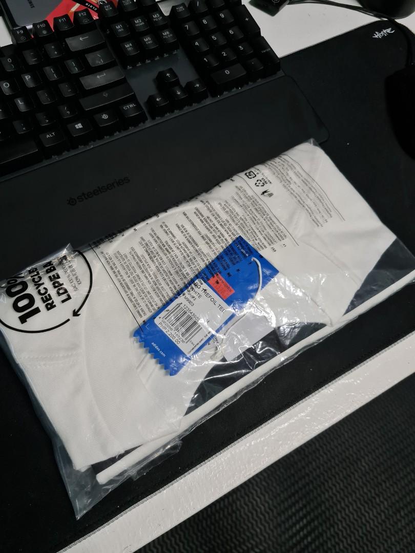 Adidas Men's BG Trefoil Tee White, Men's Fashion, Activewear on Carousell