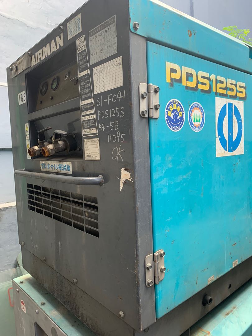 Airman 125 cfm Compressor, Commercial & Industrial, Construction ...