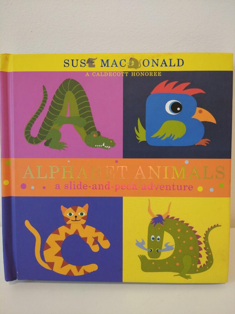 Alphabet animals (slide and peek adventure), Hobbies & Toys, Books ...