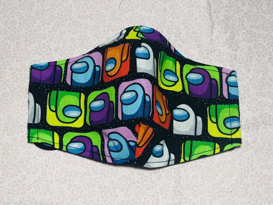 Among Us reusable mask- ready stock, Health & Nutrition, Face Masks ...