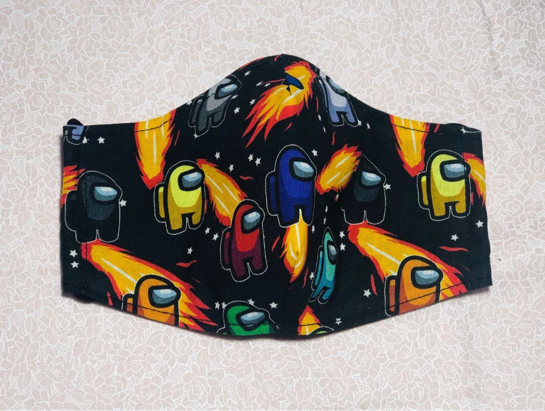 Among Us reusable mask- ready stock, Health & Nutrition, Face Masks ...