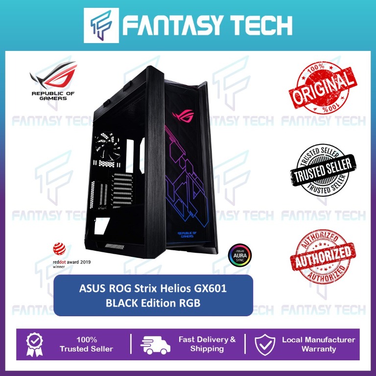 Asus ROG Strix Helios GX601 RGB Mid-Tower Computer Case for up to EATX ...