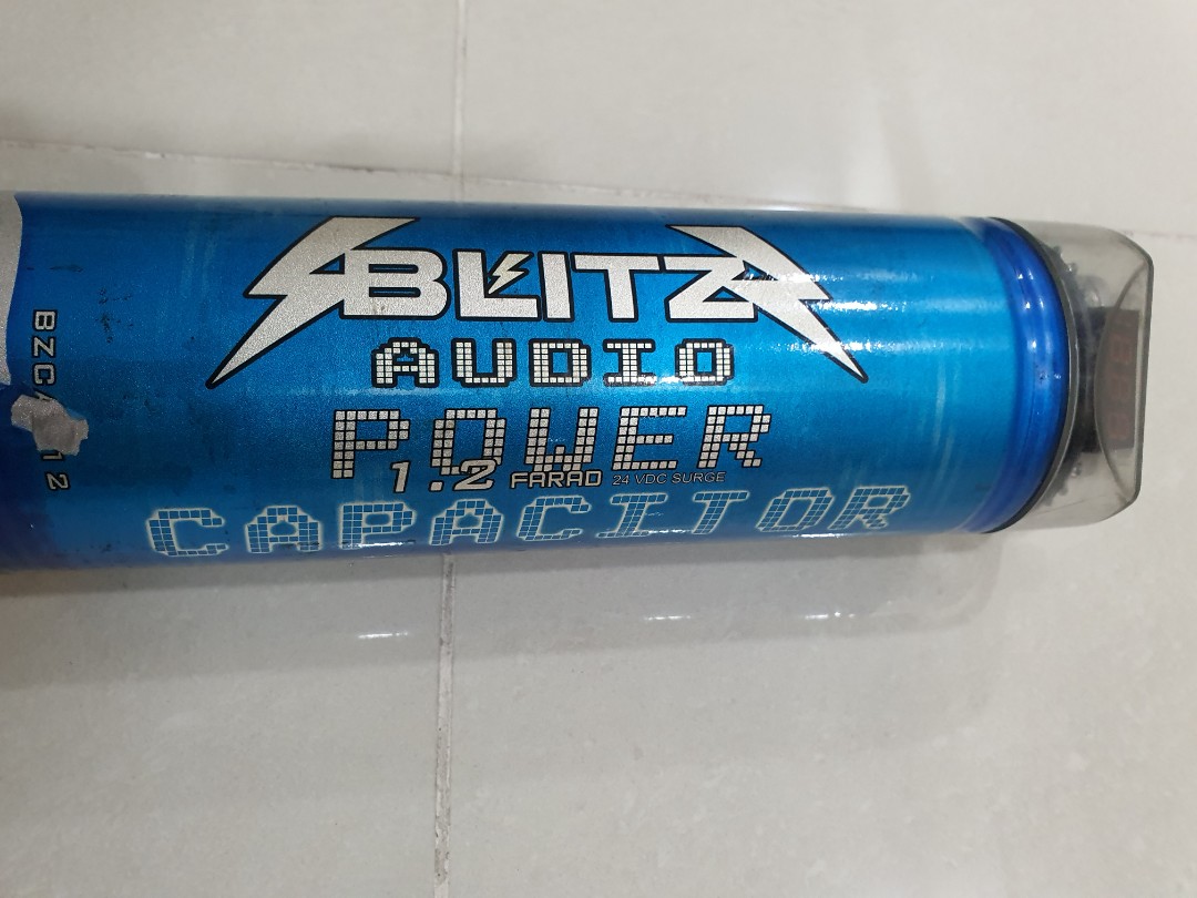 Blitz Audio Power Capacitor 1.2 Farad, Car Accessories, Electronics & Lights on Carousell