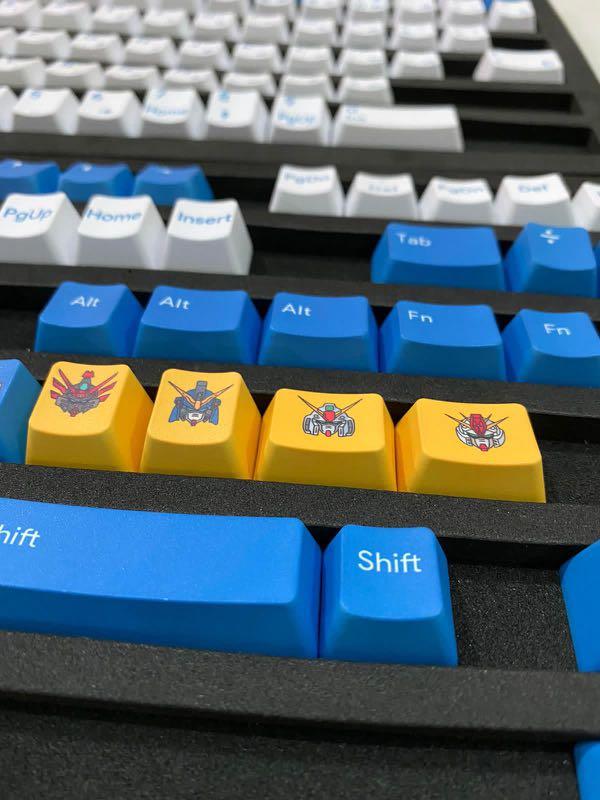 [INSTOCK] Blue & Yellow theme Keycap/ Antidote Keycap set/ PBT material ...
