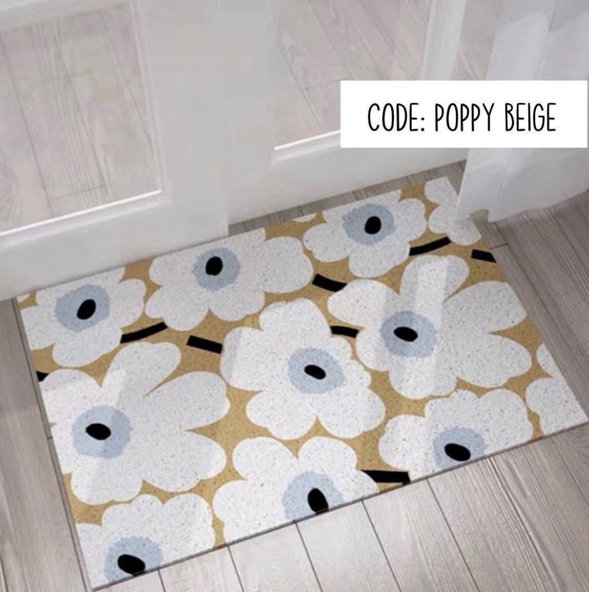 Poppy Beige Dust Trap Mat, Furniture & Home Living, Kitchenware ...
