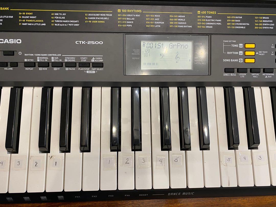 Casio CTK2500 keyboard, Hobbies & Toys, Music & Media, Musical ...