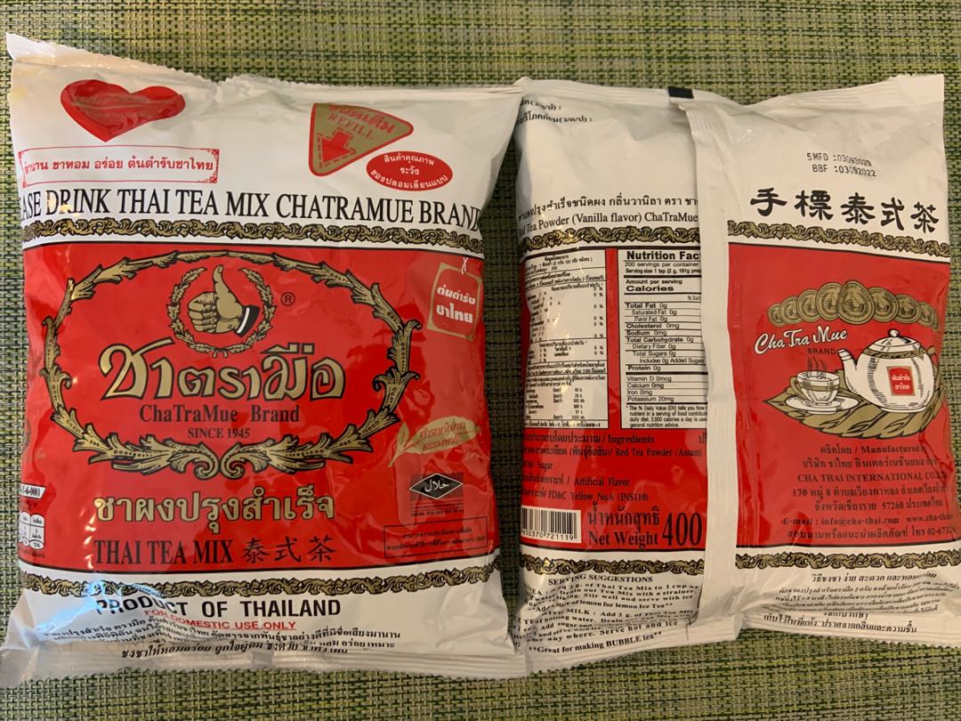 Cha Tra Mue Thai tea mix (400g), Food & Drinks, Packaged & Instant Food ...