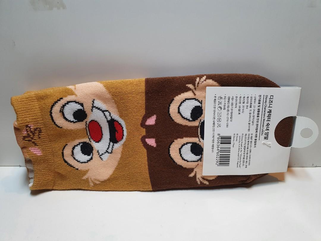 Chip and Dale Disney Socks, Women's Fashion, Watches & Accessories ...