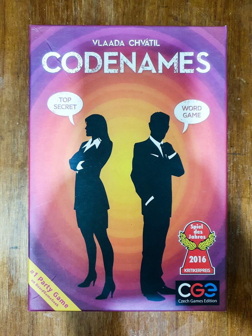Codenames (English) board game, Hobbies & Toys, Toys & Games on Carousell