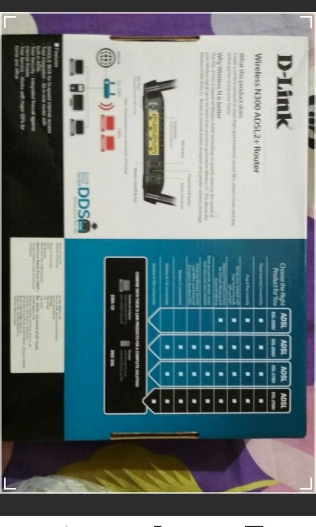 D Link DSL WIRELESS ASDL MODEM + ROUTER used, Computers & Tech, Parts ...