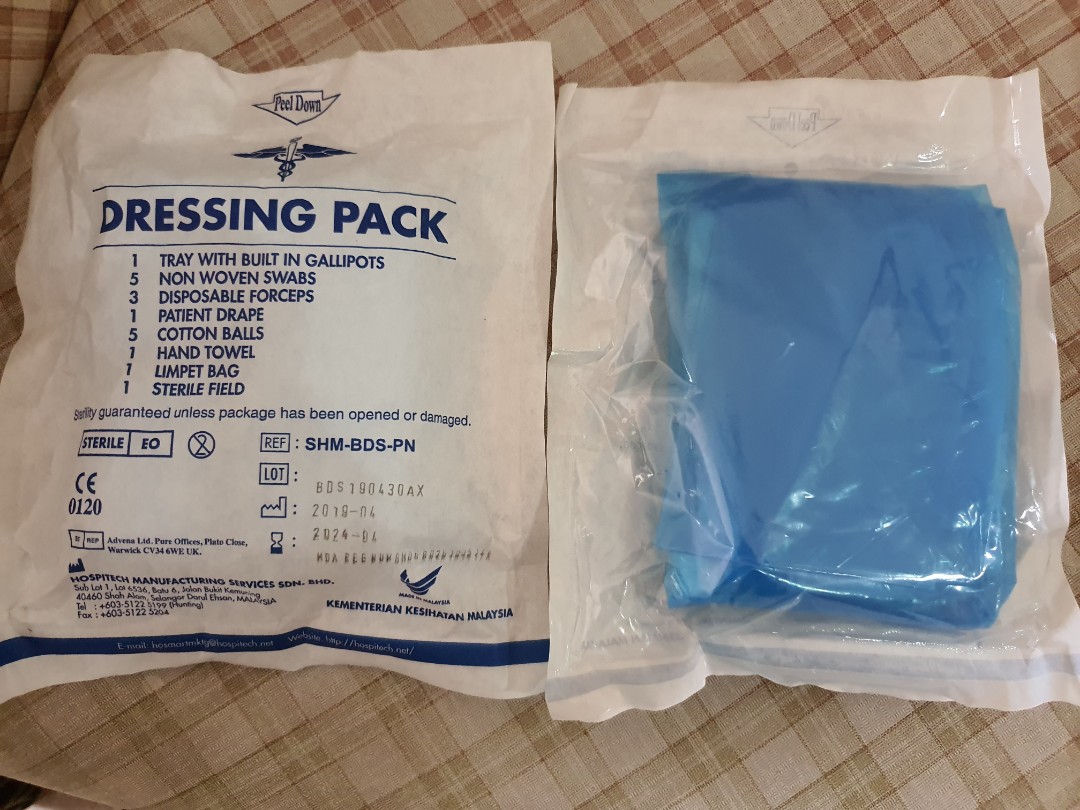 Dressing Packs (Sterile), Health & Nutrition, Medical Supplies & Tools ...