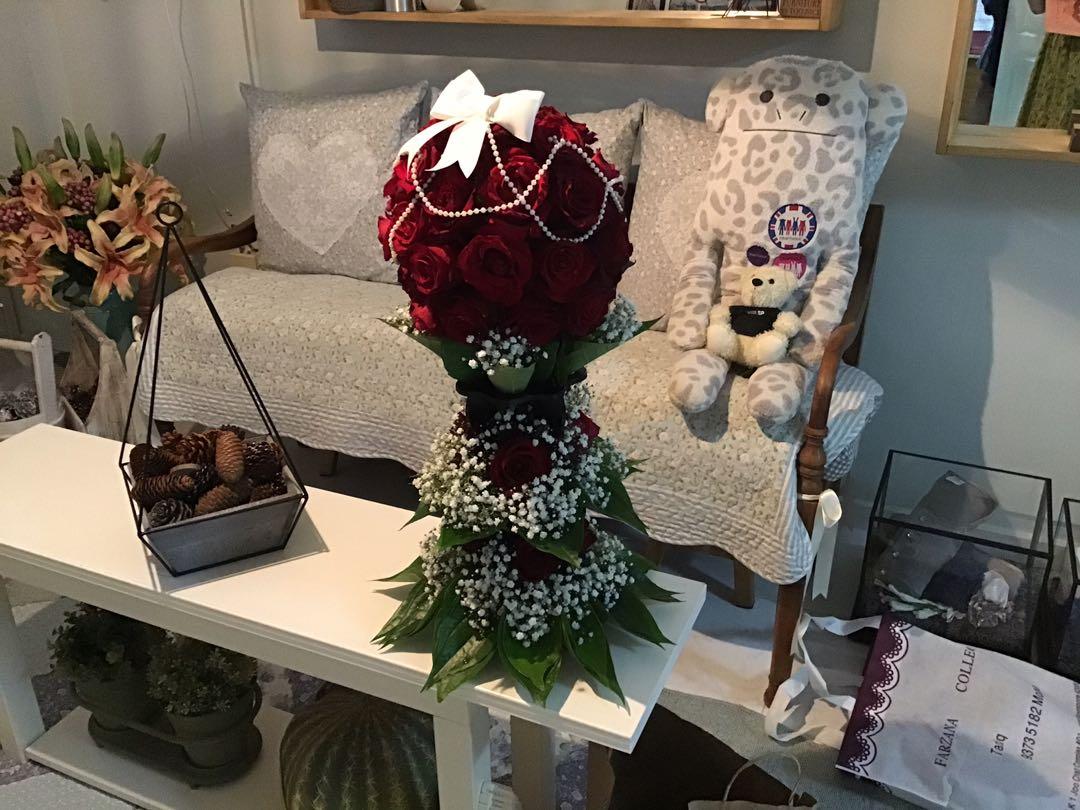 Dulang hantaran. Gubahan hantaran. Wedding tray. Pulut kuning. Bunga ...