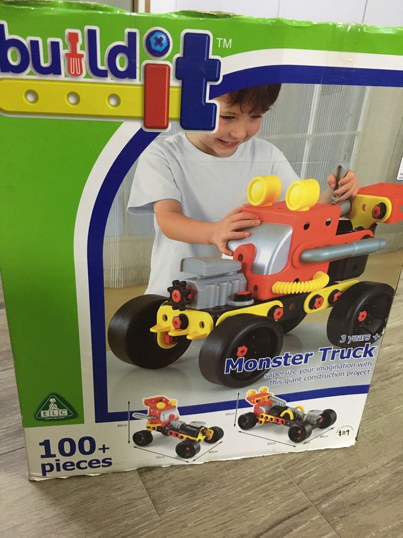 Elc build it monster truck 100+ pieces, Hobbies & Toys, Toys & Games on ...