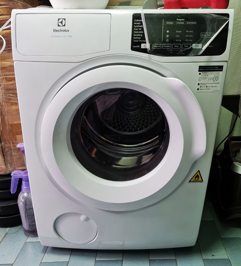 Electrolux Dryer UltimateCare 500, TV & Home Appliances, Washing ...