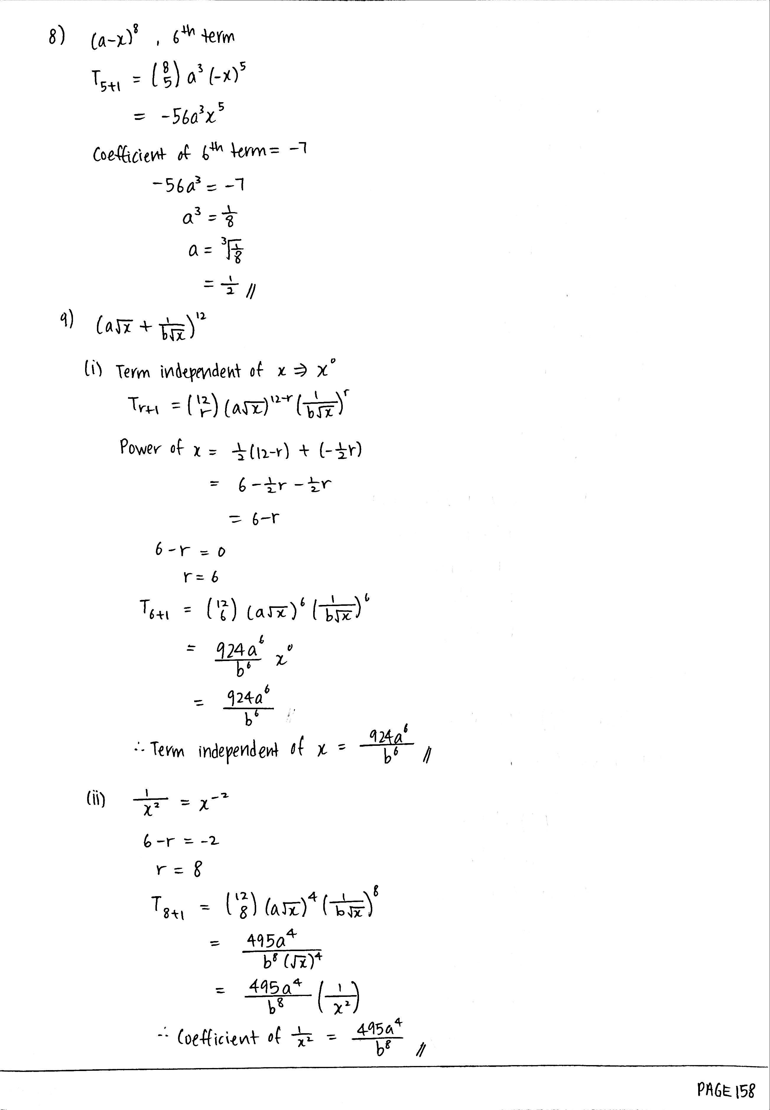 [Full Solution] Answers to Think! Additional Mathematics (AM) Workbook ...